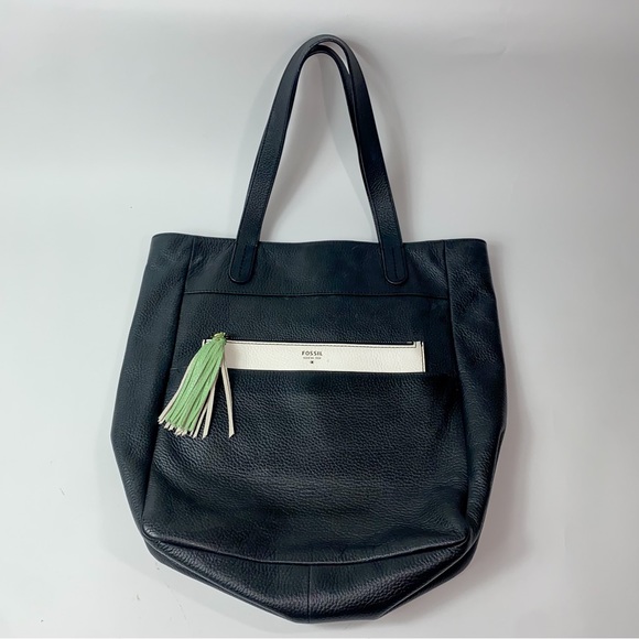 Fossil | Bags | Fossil Textured Pebble Leather Tote Bag And Satchel ...